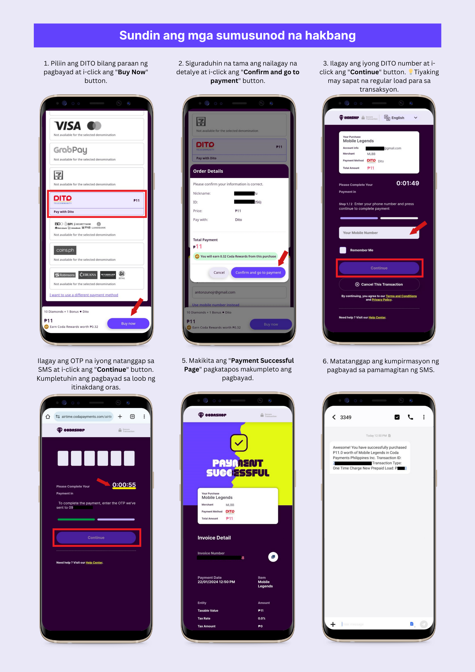 Paano magbayad gamit ang Dito? – Codashop Philippines