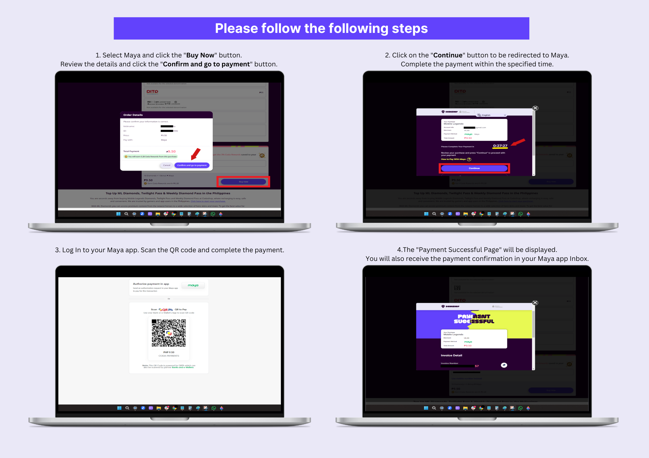 How To Make A Payment Using Maya via a QR code – Codashop Philippines