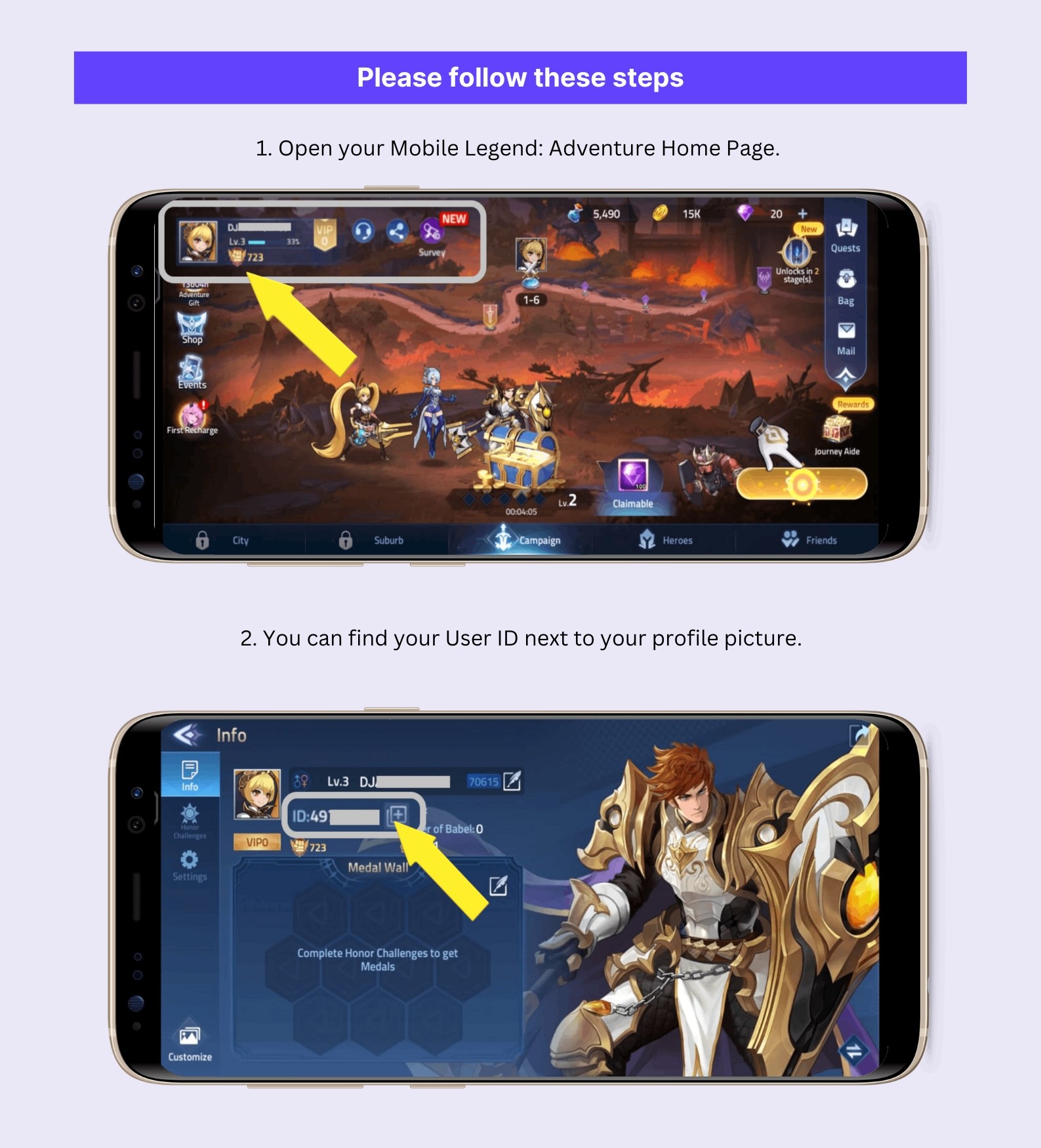 Where Can I Find My Mobile Legend: Adventure ID? – Codashop Philippines