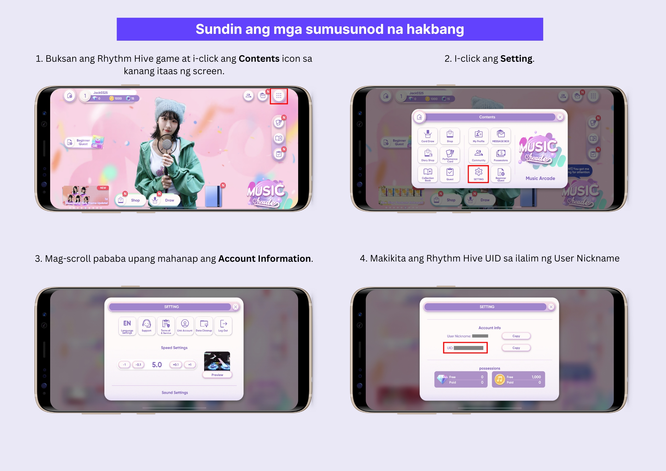 Saan Makikita Ang Aking Rhythm Hive UID? – Codashop Philippines