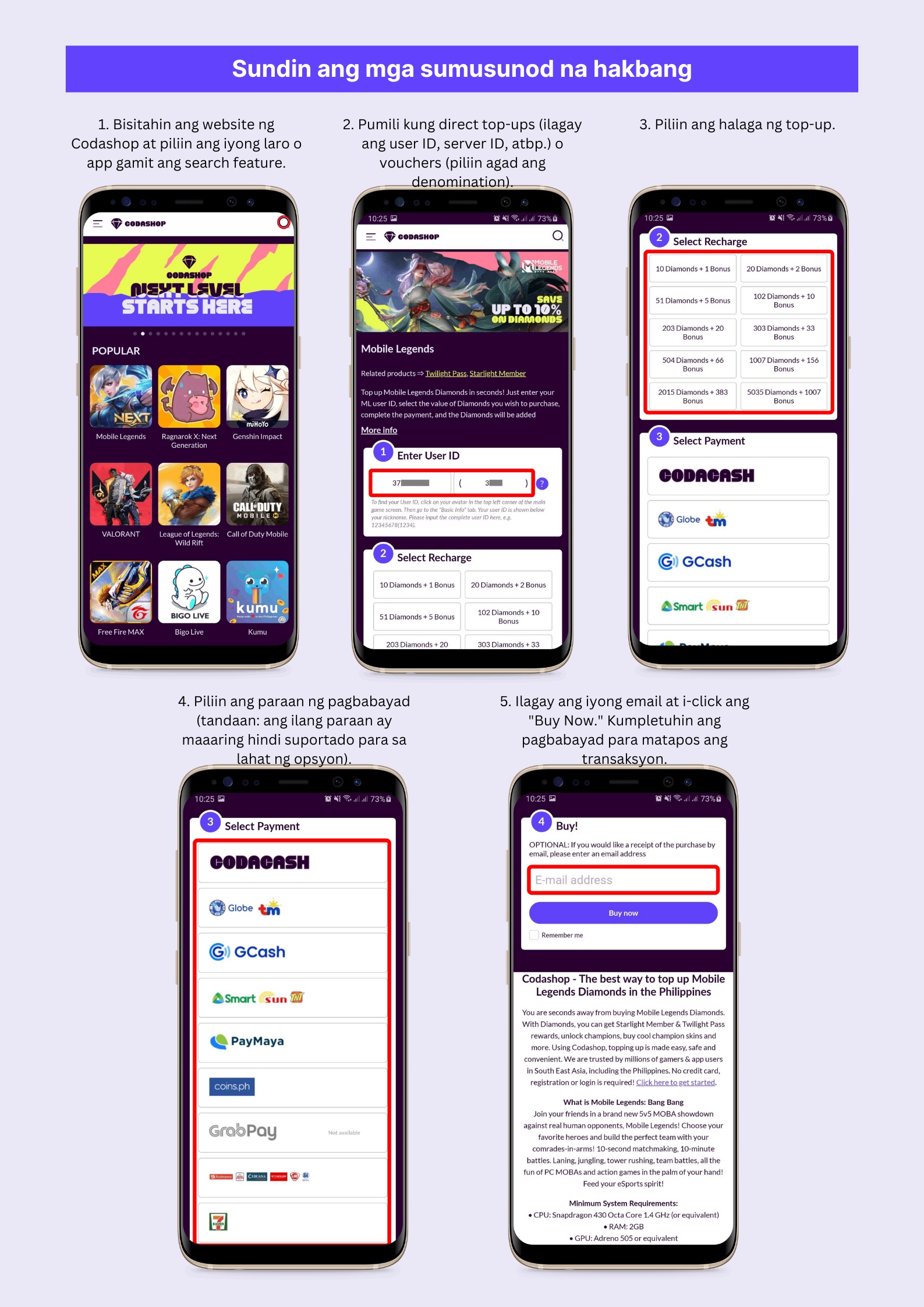 Paano Mag Top-up Sa Codashop – Codashop Philippines