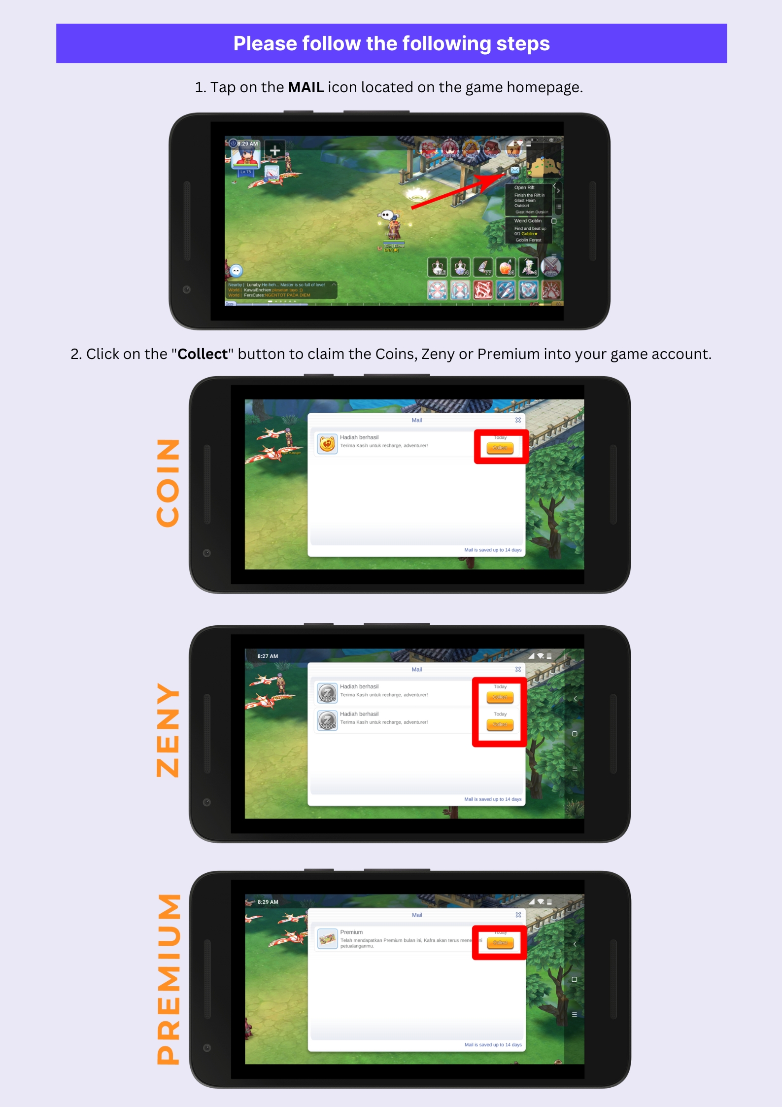 How To Redeem Big Cat Coins, Zeny, and Premium After Making a Purchase ...