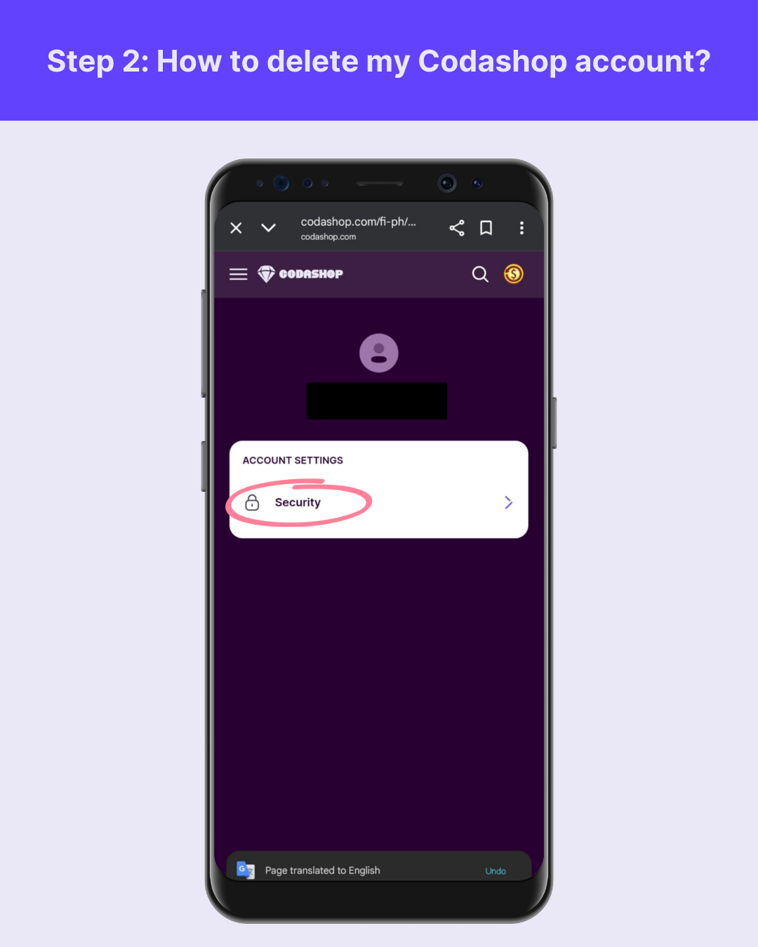 How to delete my Codashop account? – Codashop Philippines