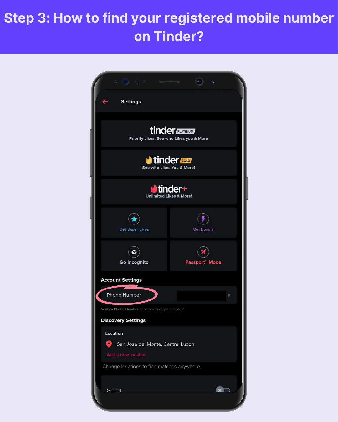 How to find your registered mobile number on Tinder? – Codashop Philippines