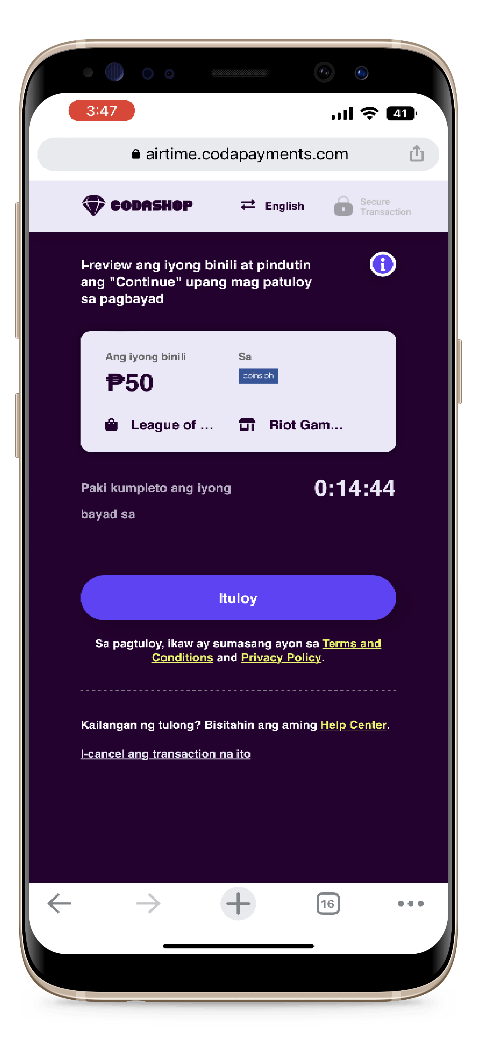 How To Make A Payment Using Coins.ph – Codashop Philippines