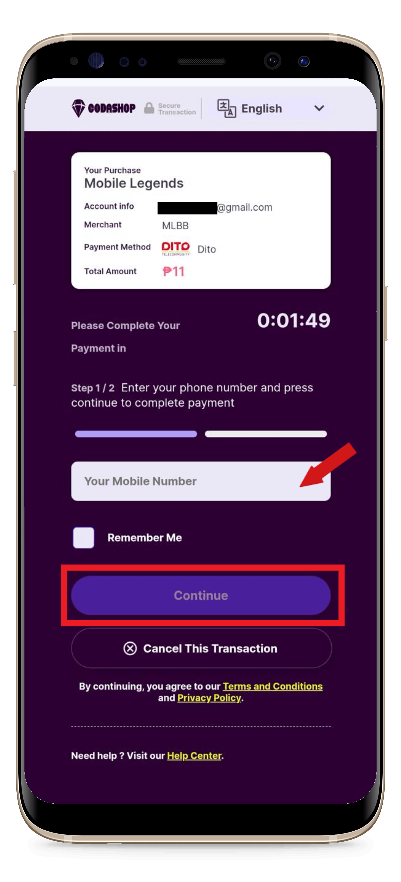 How To Make A Payment Using Dito – Codashop Philippines