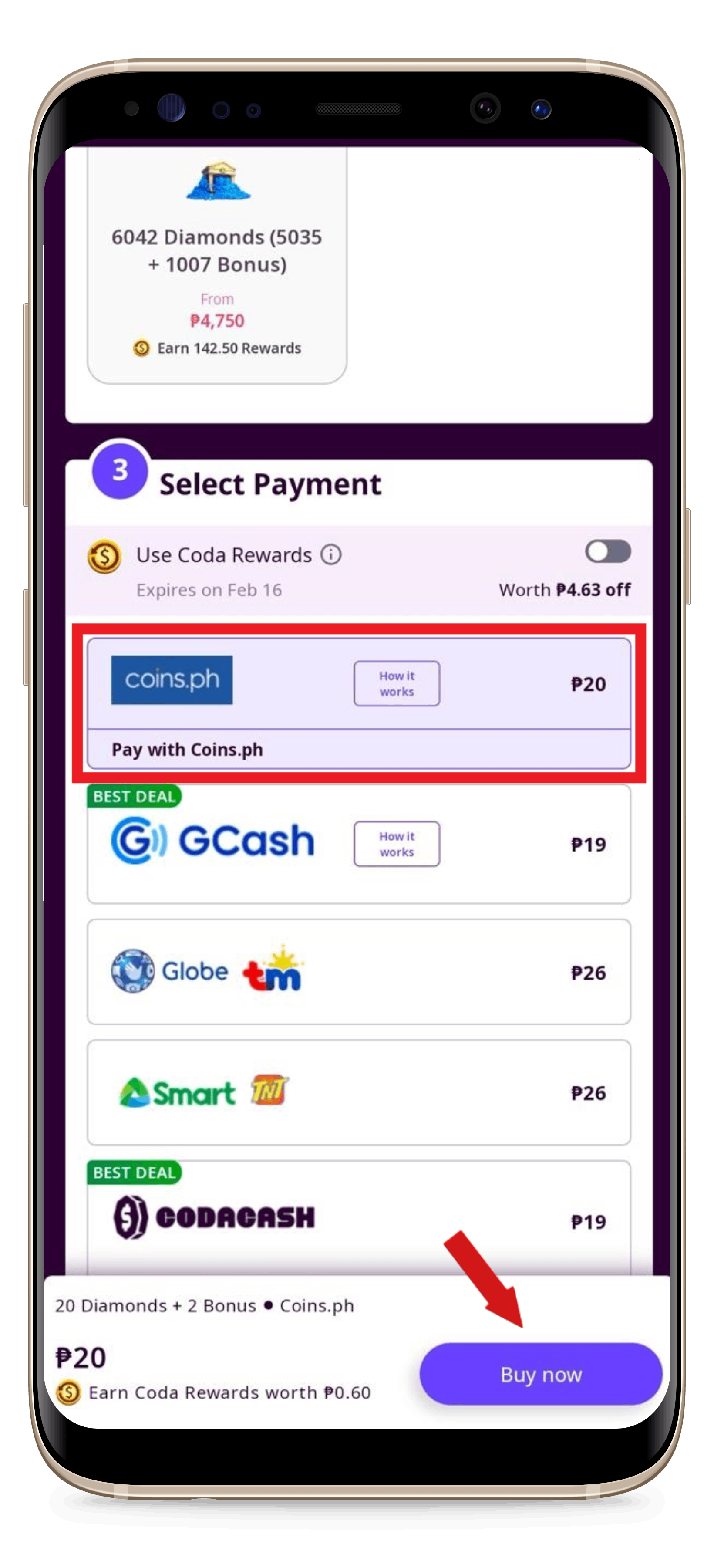 How To Make A Payment Using Coins.ph – Codashop Philippines
